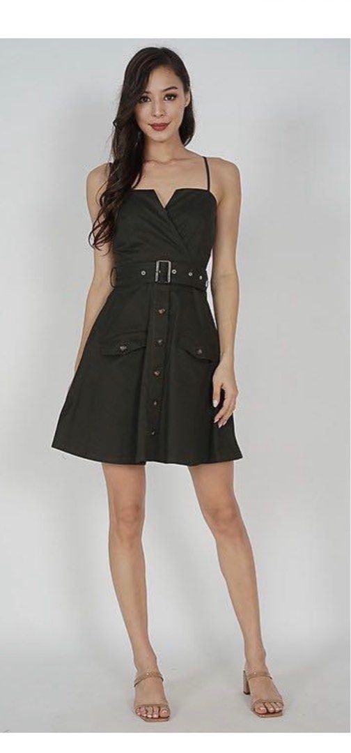 Mdscollections Ivrina Trench Dress in Black, Women's Fashion, Dresses ...