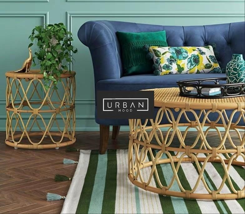 MERRITH Rattan Accent Coffee Table, Furniture & Home Living, Furniture ...