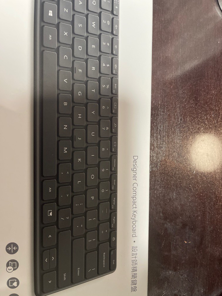 Microsoft Designer Compact Keyboard Black, 電腦＆科技, 電腦周邊及配件, 電腦滑鼠及相關產品 ...