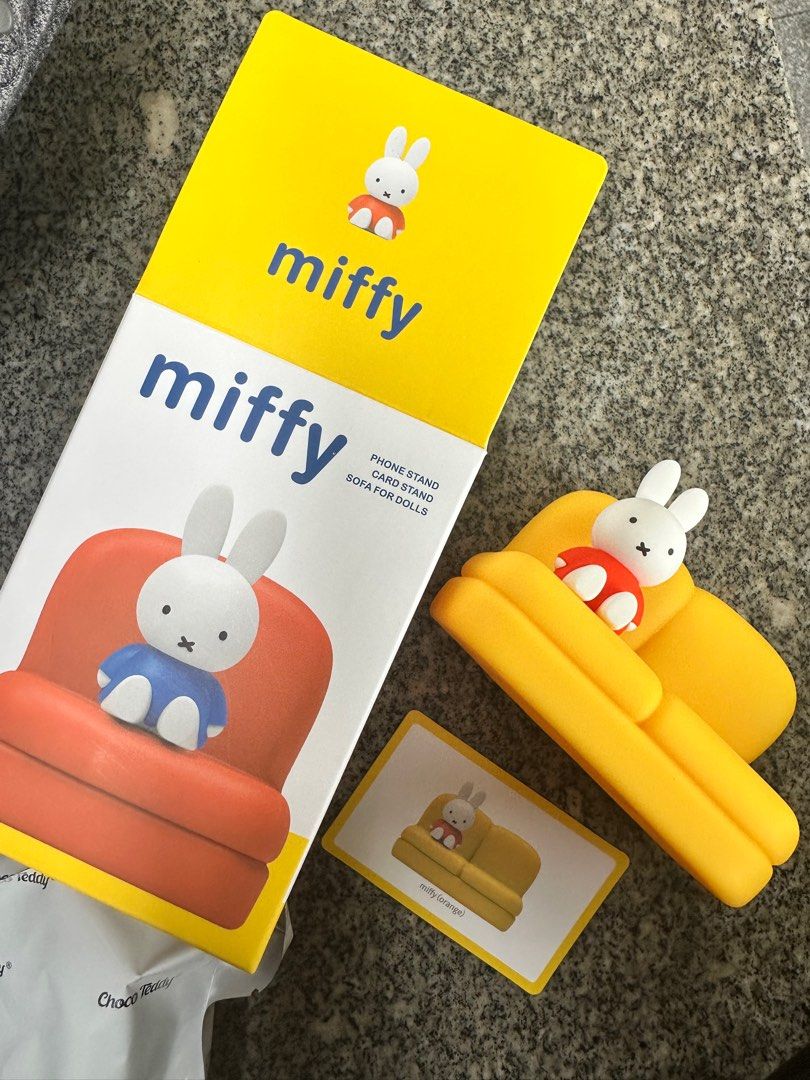 Miffy Sofa Phone Stand Blindbox, Hobbies & Toys, Toys & Games on Carousell