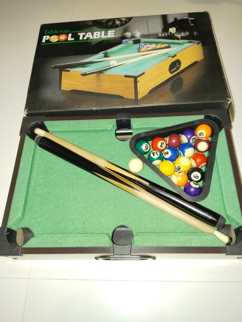 Mini pool table, Hobbies & Toys, Toys & Games on Carousell