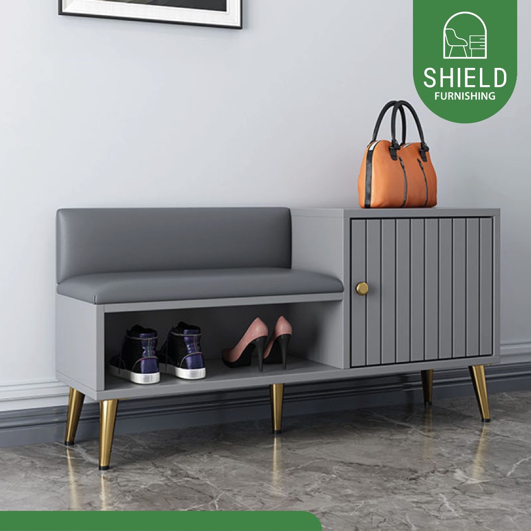 Mitsuko Shoe Cabinet with Stool Japanese Style, Furniture & Home Living ...