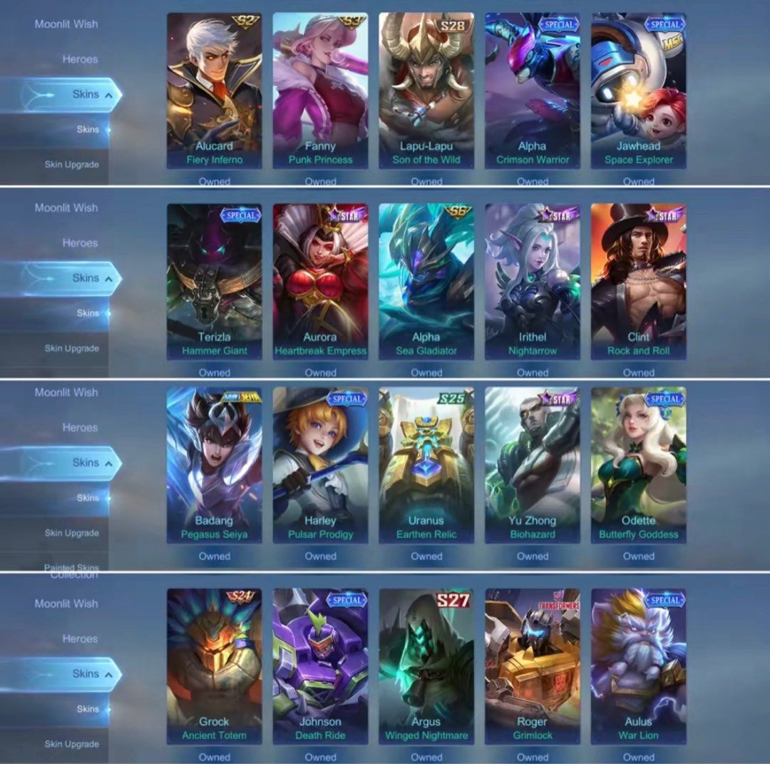 ML Stacked Account, Video Gaming, Gaming Accessories, Game Gift Cards ...