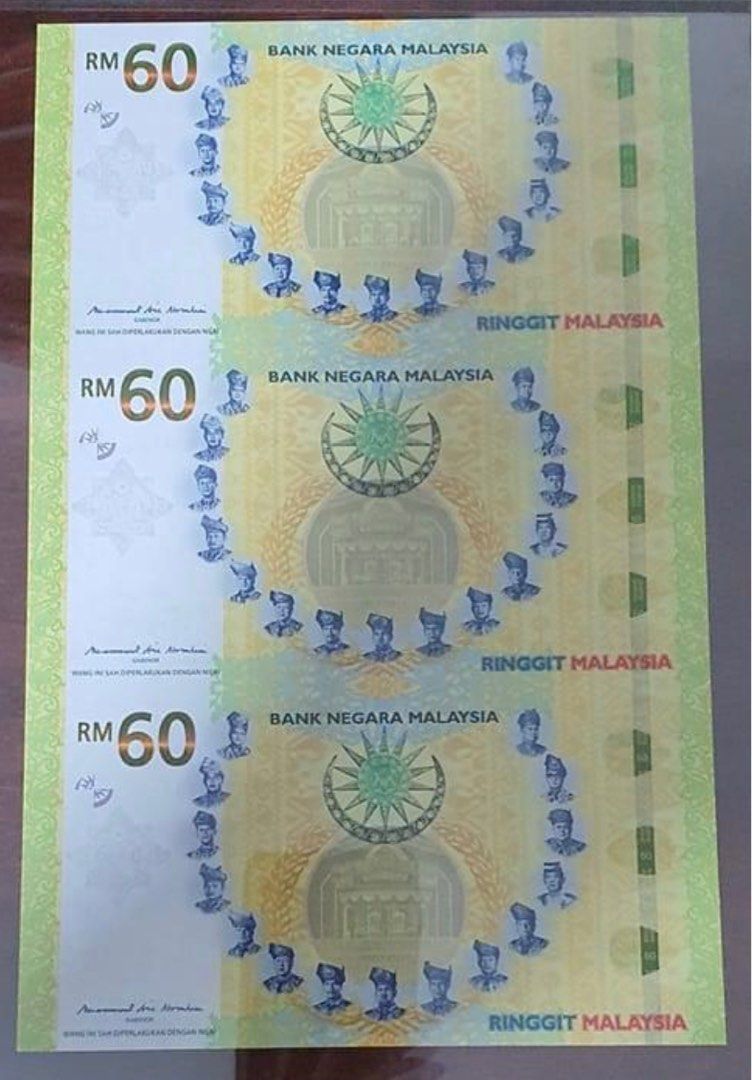 MRR60 uncut 3 pieces rm60, Hobbies & Toys, Memorabilia & Collectibles ...