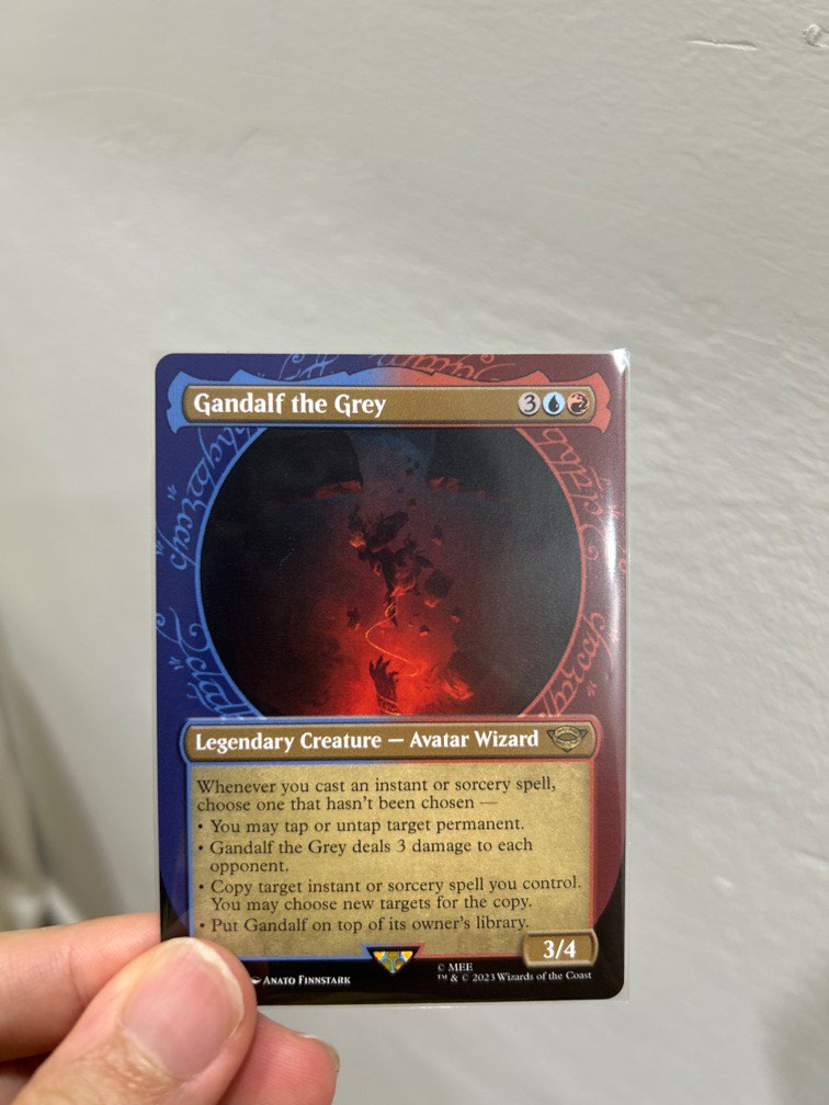 MTG LOTR Gandalf the Grey (Showcase), Hobbies & Toys, Toys & Games on ...