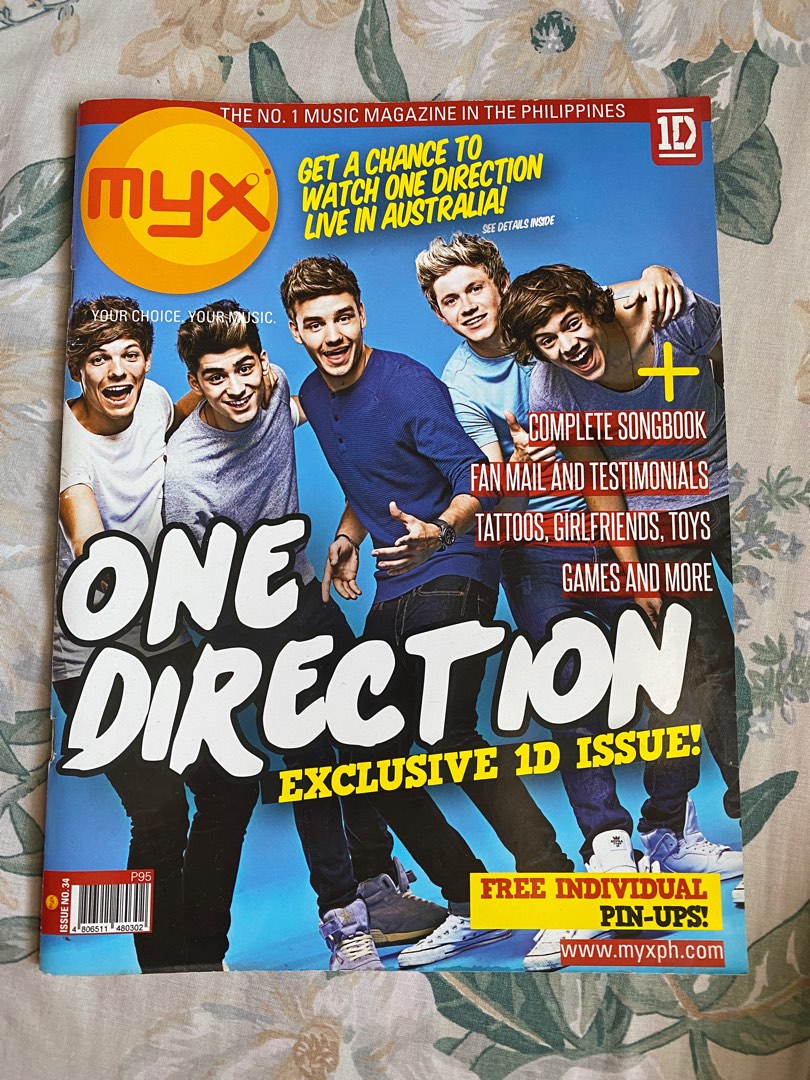 MYX Magazine One Direction Cover Exclusive 1D Issue on Carousell