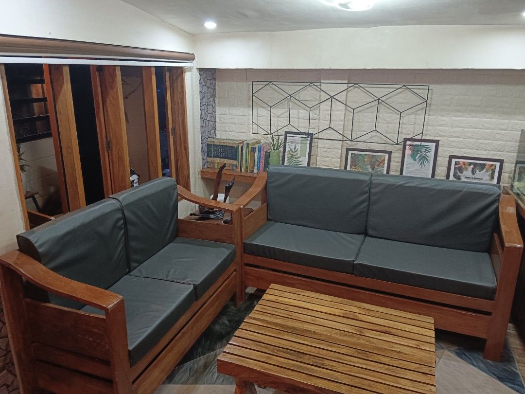 Narra wood sala set on Carousell