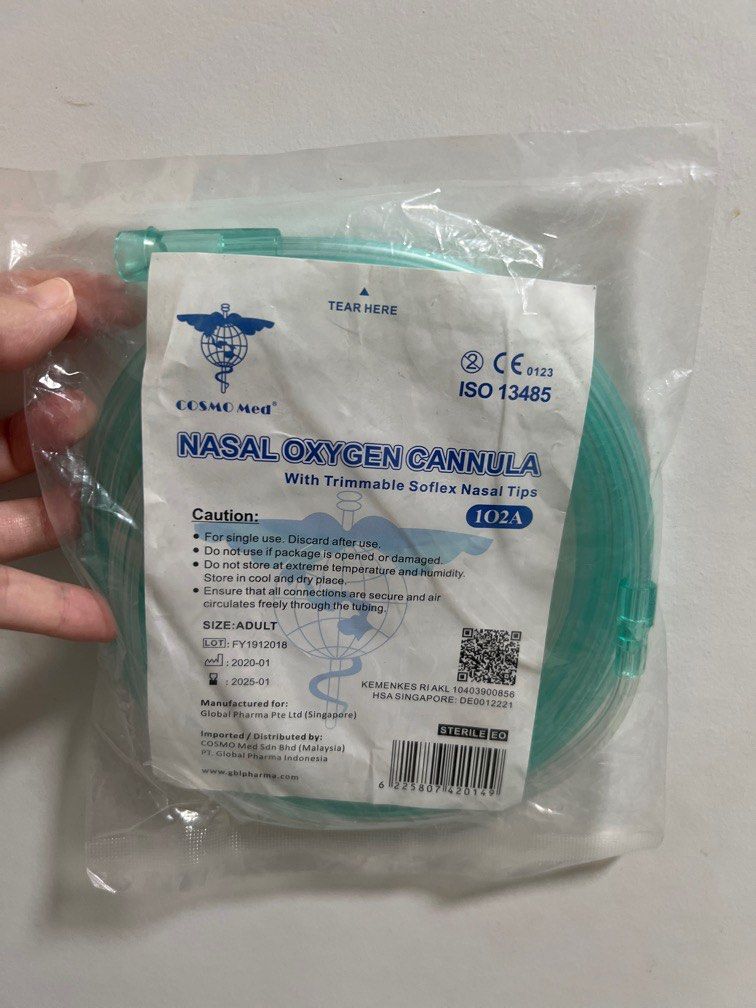 Nasal oxygen cannula, Health & Nutrition, Medical Supplies & Tools on ...