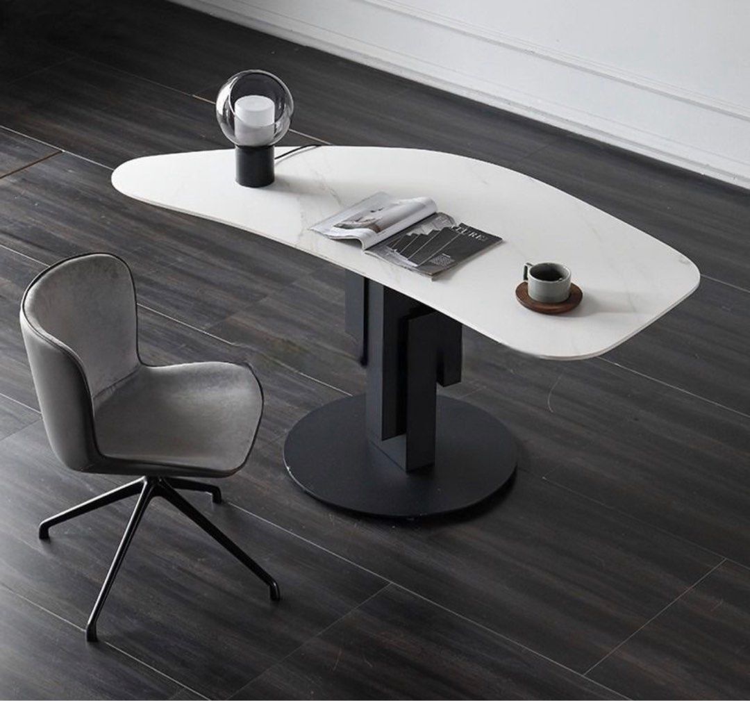 NATH Modern Marble Office Table, Furniture & Home Living, Furniture ...