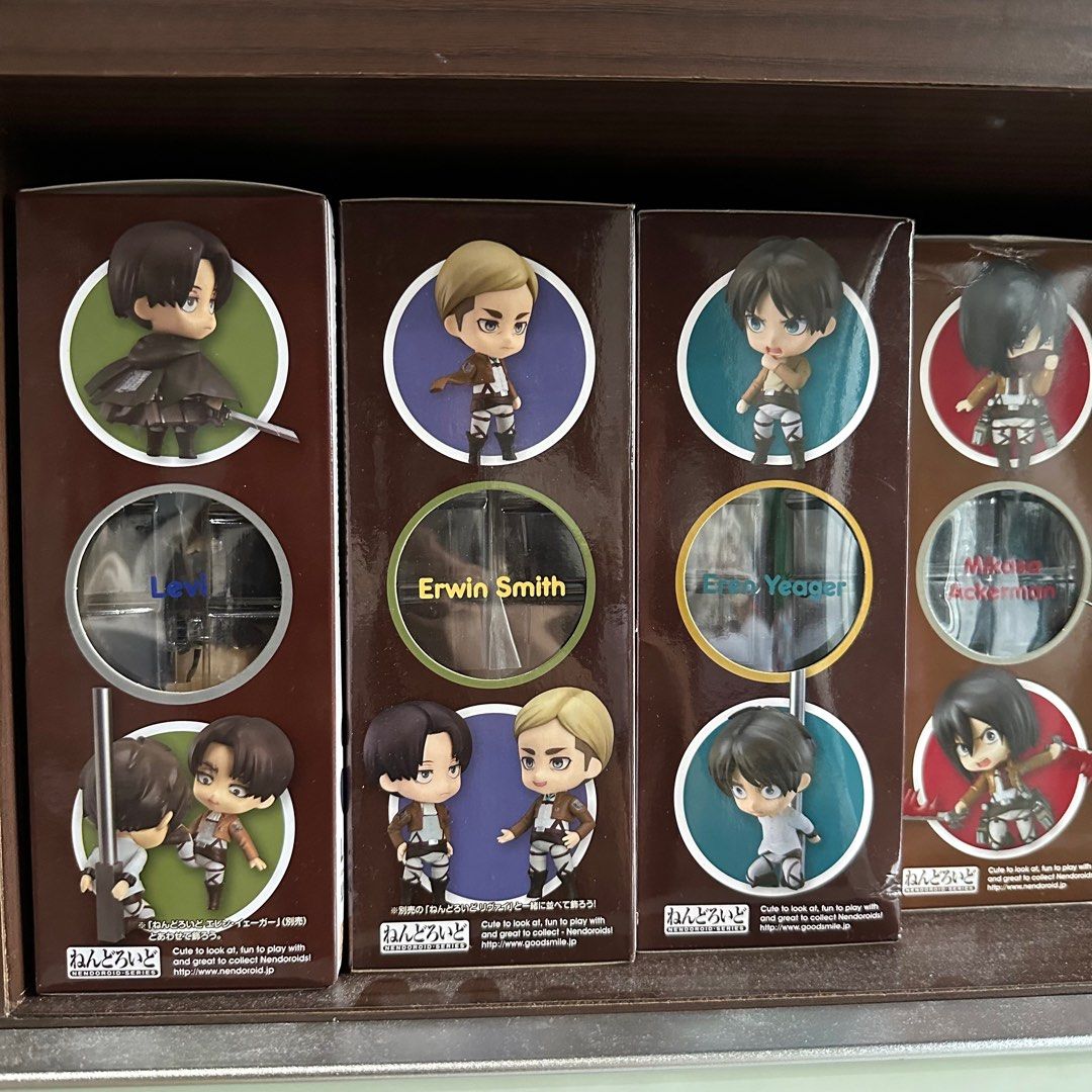 Nendoroid original GSC (levi cleaning 417, emma 1092, mikey 1666, kenma ...