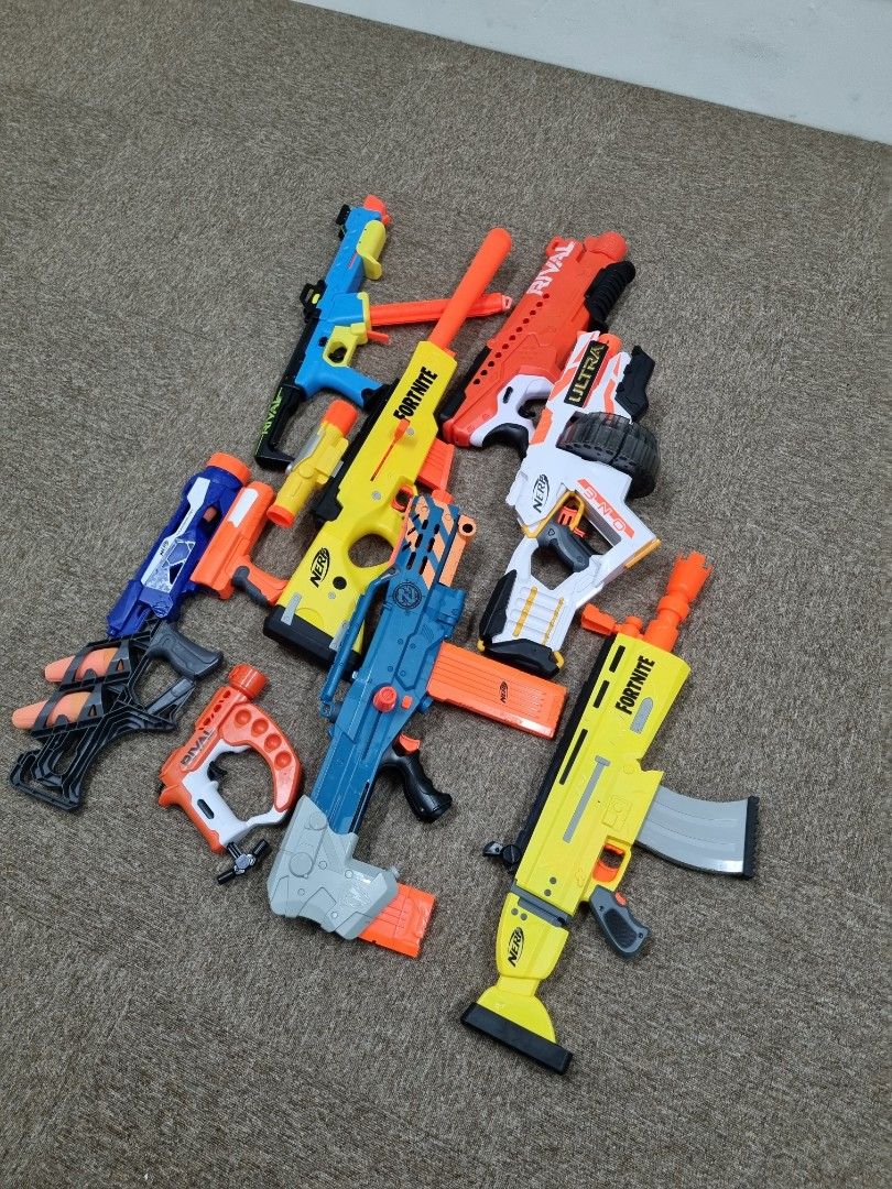 Nerf gun bundle, Hobbies & Toys, Toys & Games on Carousell
