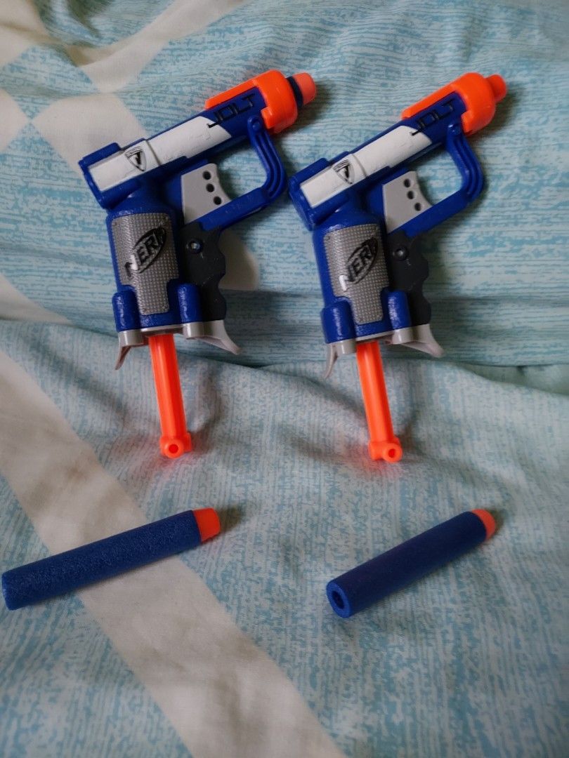 Nerf Jolt Gun (With 2 bullets) (Got 2 of them), Hobbies & Toys, Toys ...