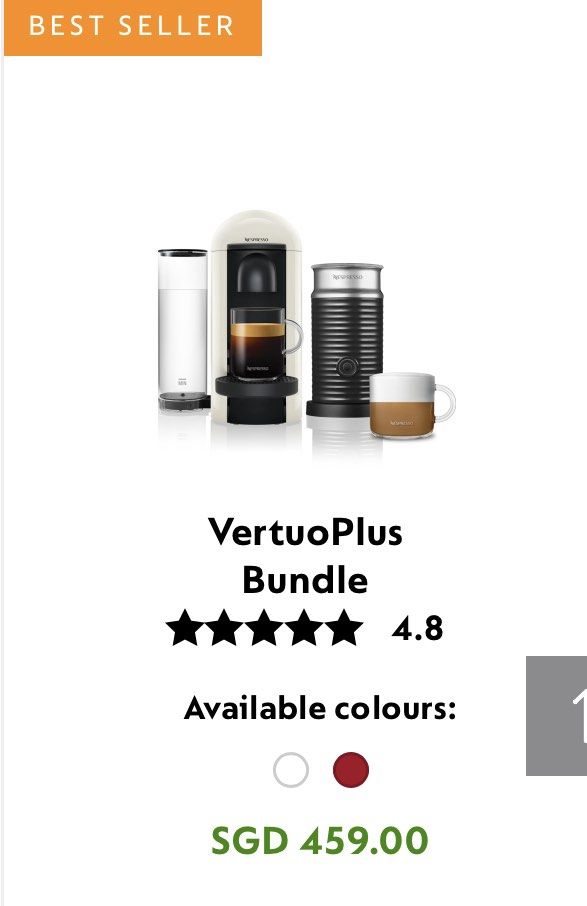 Nespresso Vertuo Plus Bundle (machine + milk frother), TV & Home ...