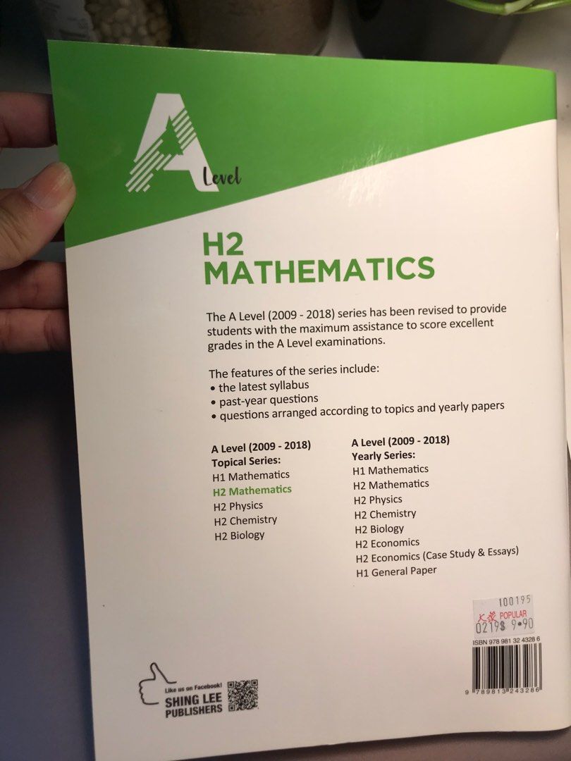 10/10* Sale H2 Mathematics Topical A Level Examination Questions with ...