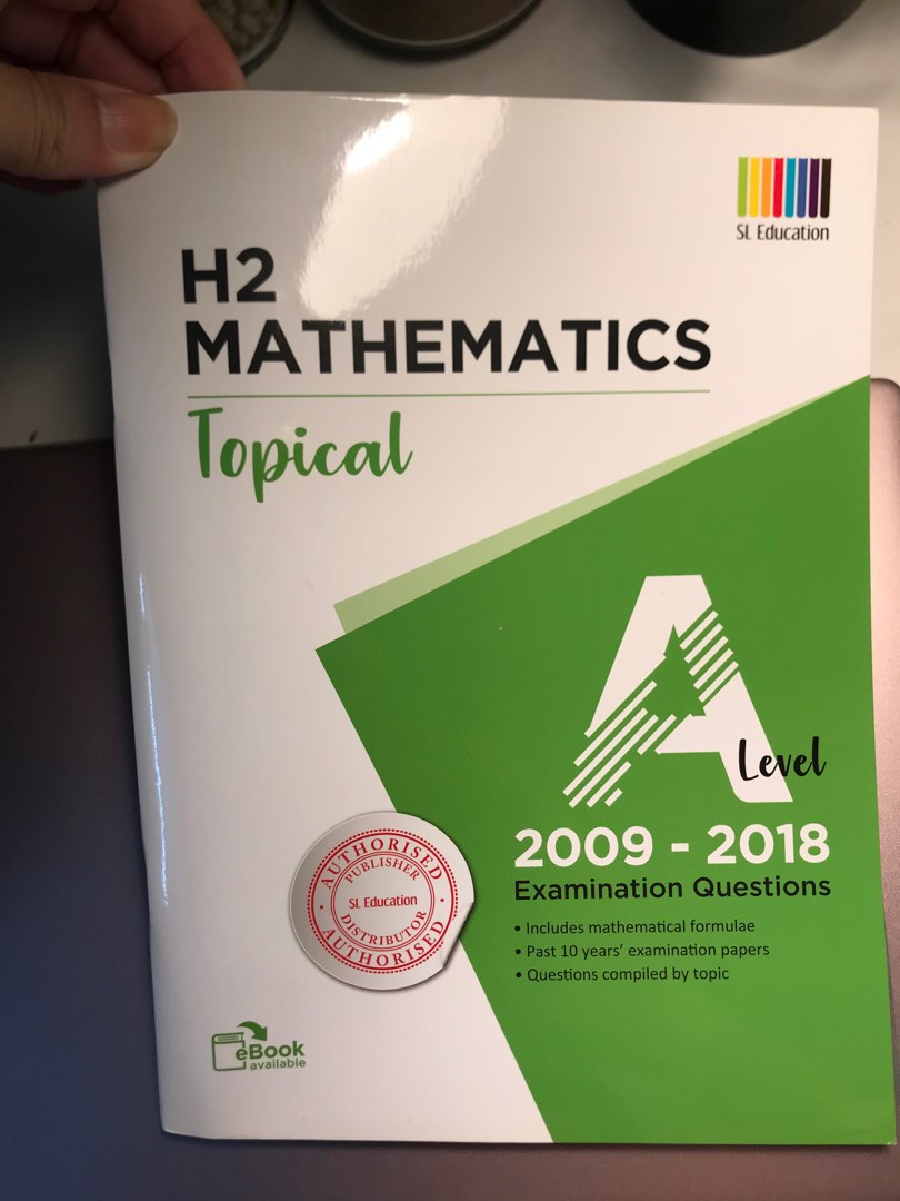 10/10* Sale H2 Mathematics Topical A Level Examination Questions with ...