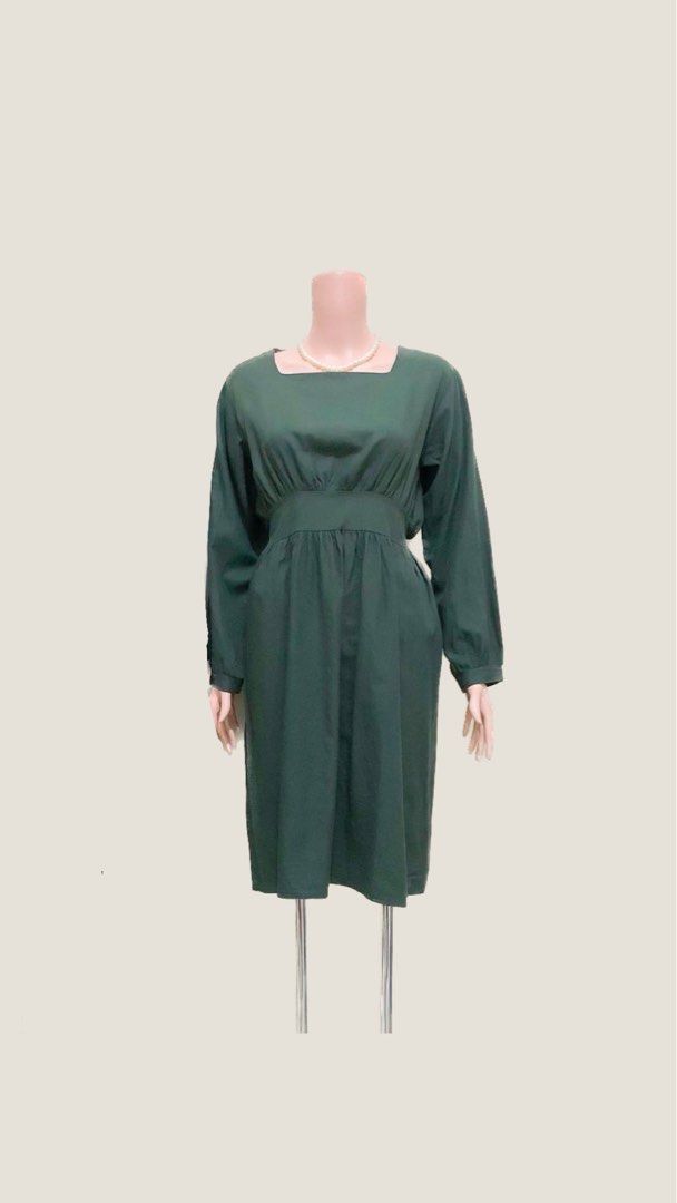 NEW Dress Terusan hijau emerald green mint ijo lumut tua Christmas ...