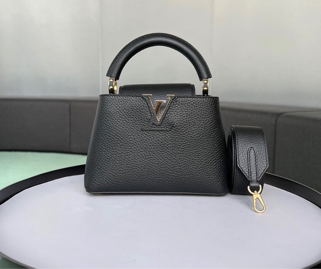 NEW Louis Vuitton Mini Capucine Black Ghw, Luxury, Bags & Wallets on ...