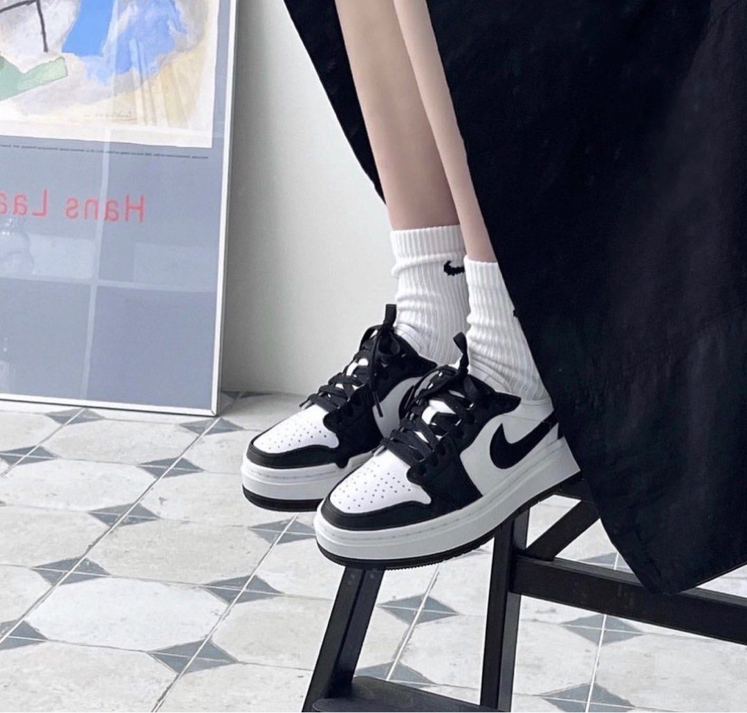 Nike Air Jordan 1 Elevate Low Panda, Women's Fashion, Footwear, Sneakers on Carousell