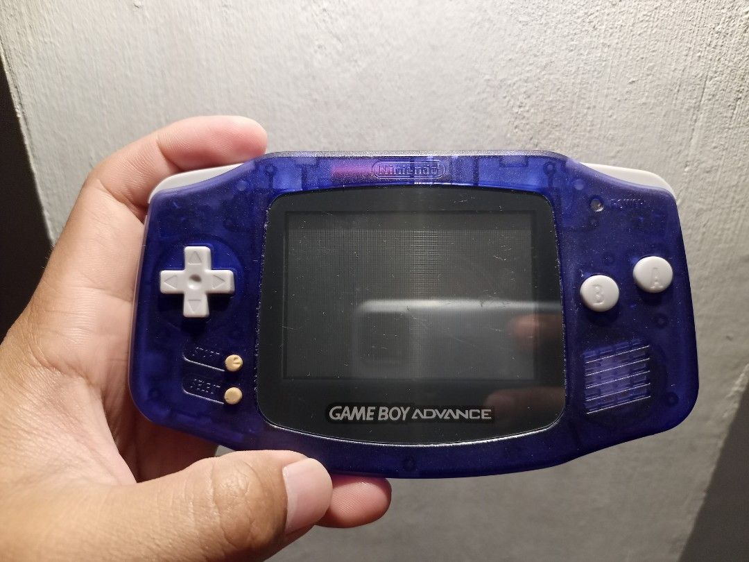 Nintendo Gameboy Advance Transparent Purple on Carousell