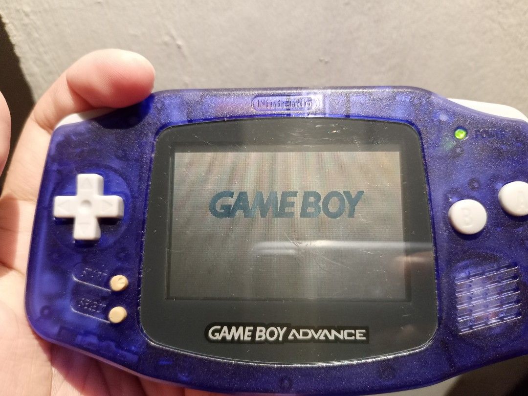 Nintendo Gameboy Advance Transparent Purple on Carousell