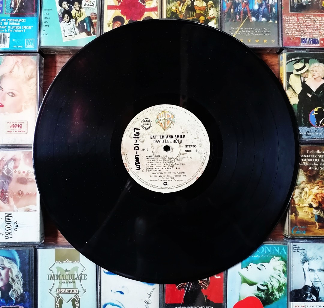 No Cover: David Lee Roth Eat Them and Smile Vinyl Record Original Vinyl ...