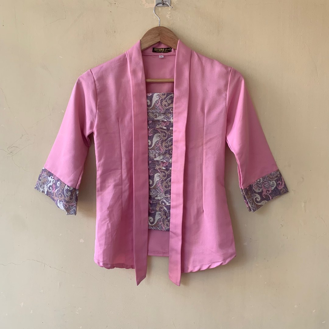 [no nego pls] Kutu Baru Pink Motif Batik, Fesyen Wanita, Pakaian Wanita ...