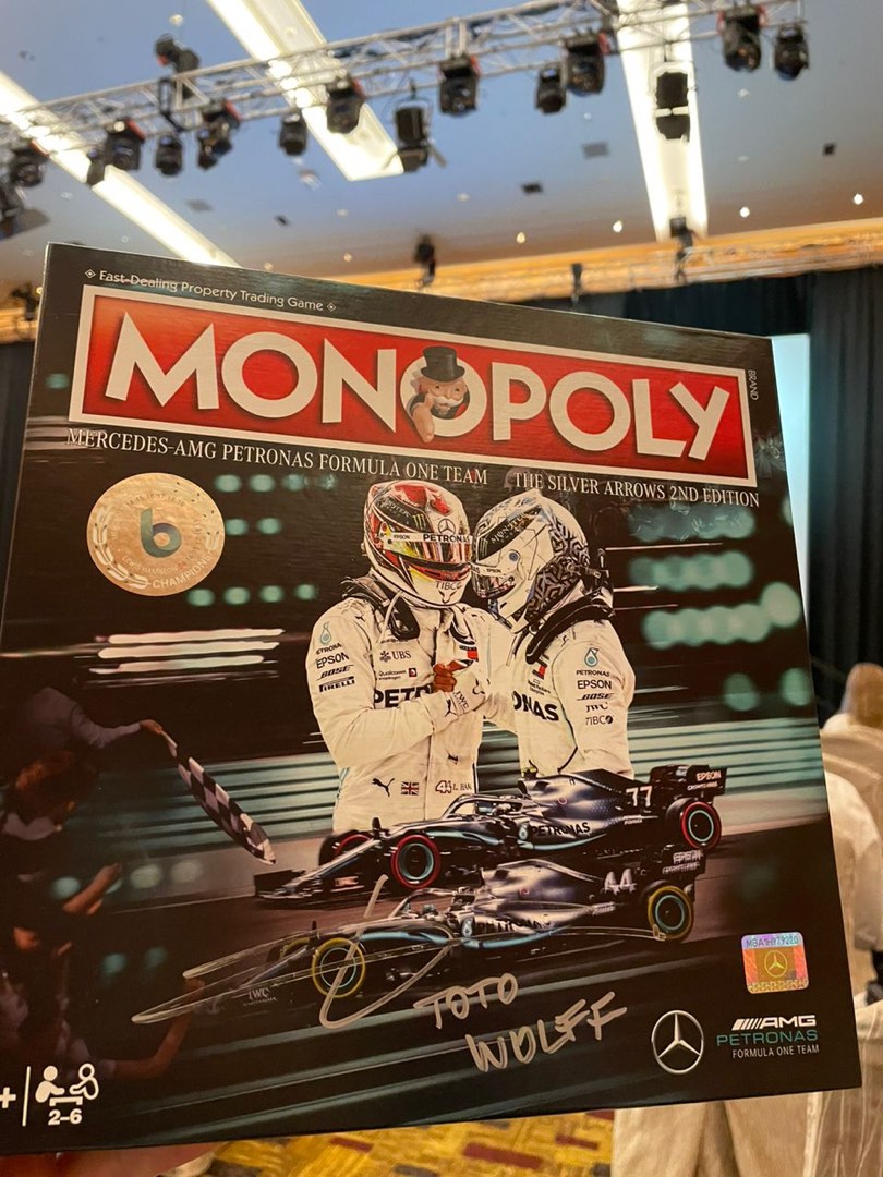 NOT FOR SALE - Monopoly Mercedes AMG F1 - Silver Arrows, Hobbies & Toys ...