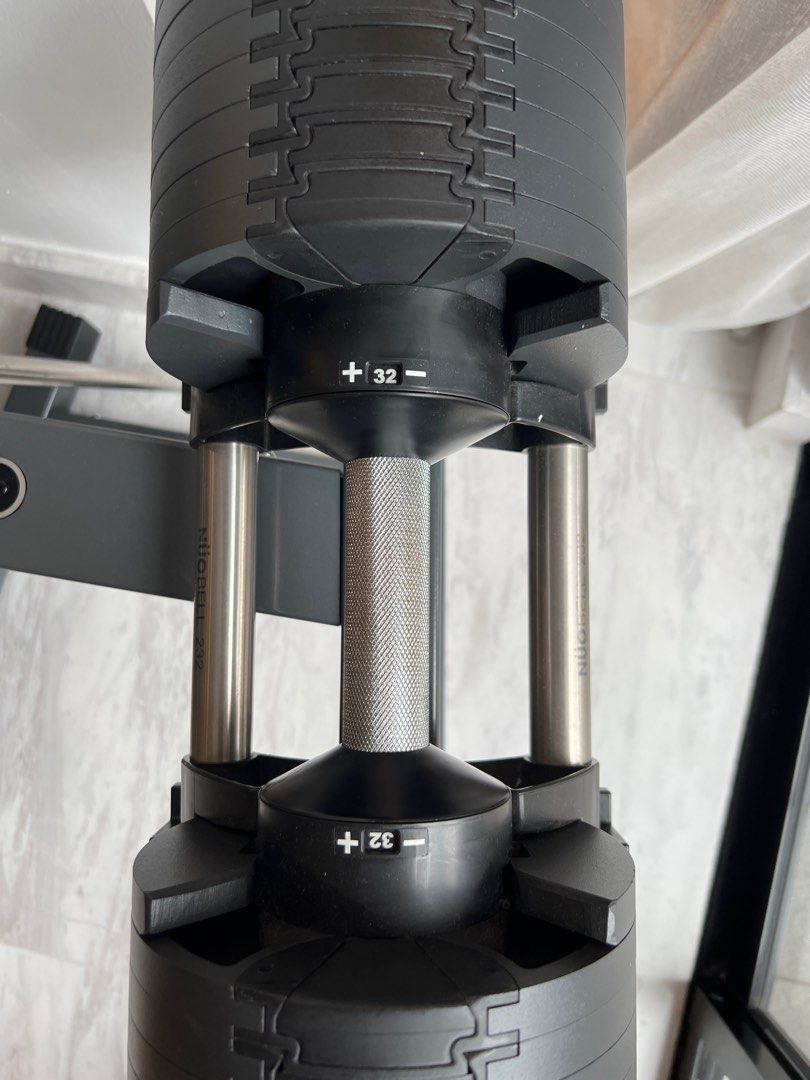 NUO ADJUSTABLE DUMBBELL 32KG, Sports Equipment, Exercise & Fitness ...