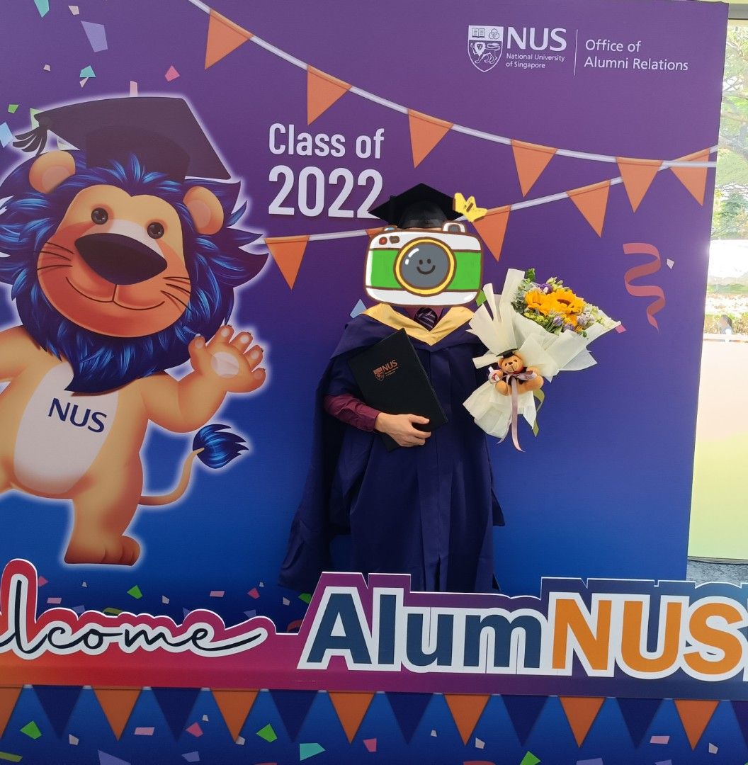 NUS; 2022 batch; Graduate Gown; Master of Science; Academic Dress Set;, Women's Fashion, Dresses ...