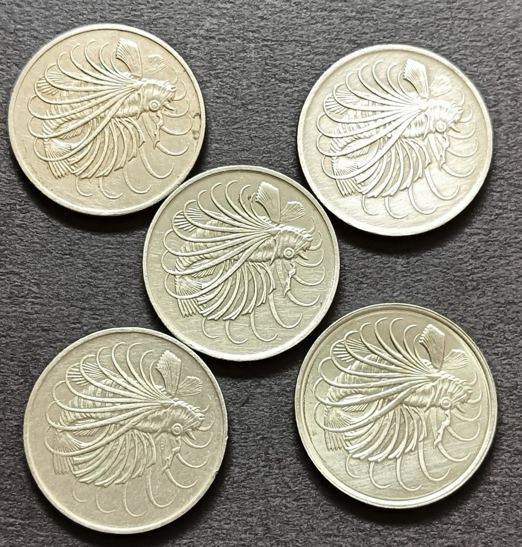 Old Singapore 50c coins 1967-1980 5X, Hobbies & Toys, Memorabilia ...