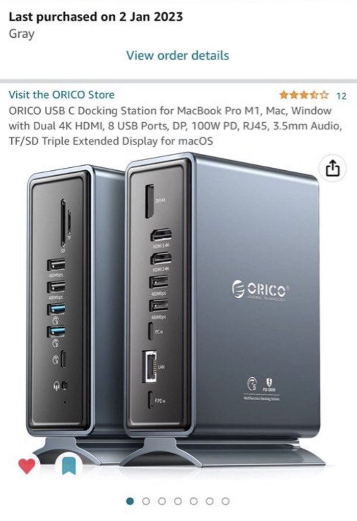 ORICO DOCKING STATION, Computers & Tech, Parts & Accessories, Hard ...
