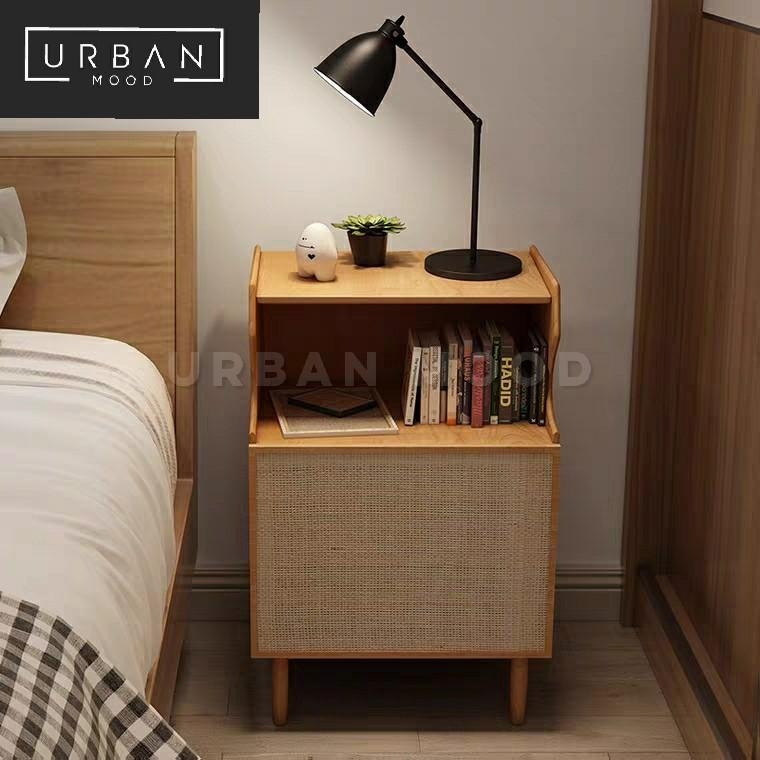 ORIGIN Rustic Solid Wood Bedside Table, Furniture & Home Living ...