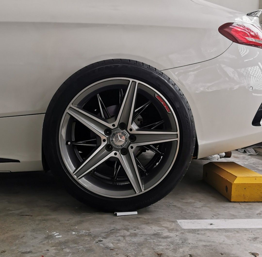 18" AMG Mercedes Rim, Car Accessories, Tyres & Rims on Carousell