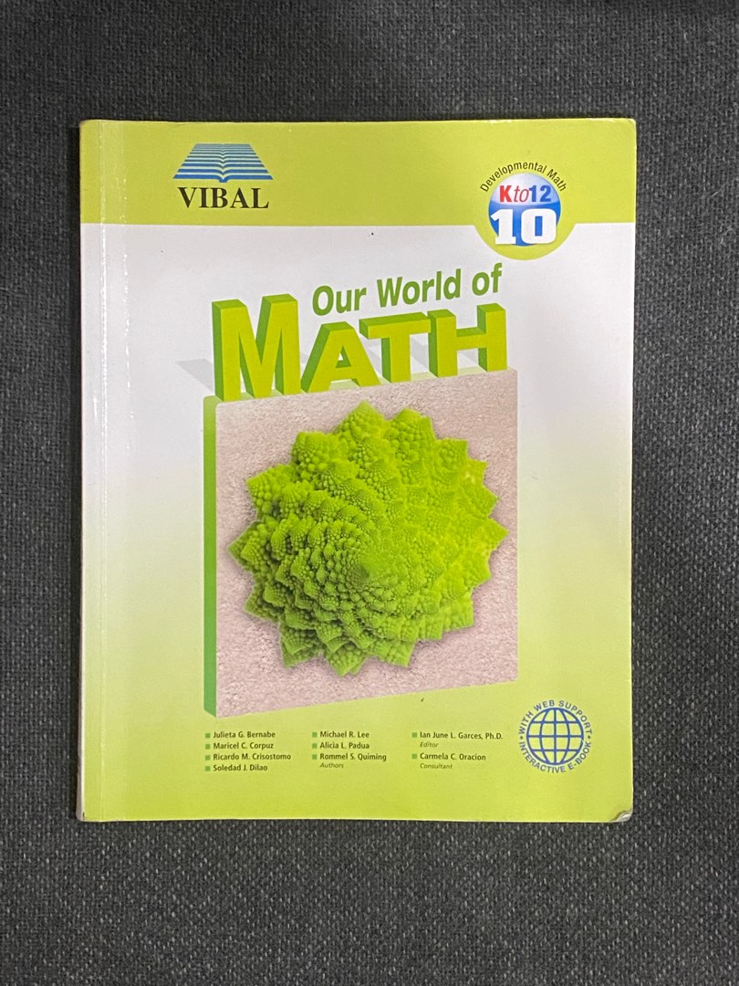Our World of Math 10 | Grade 10 Mathematics Textbook Green Book Junior ...