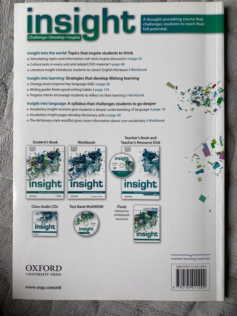 Oxford Insight Upper-Intermediate Student’s Book, 興趣及遊戲, 書本 & 文具, 教科書 ...