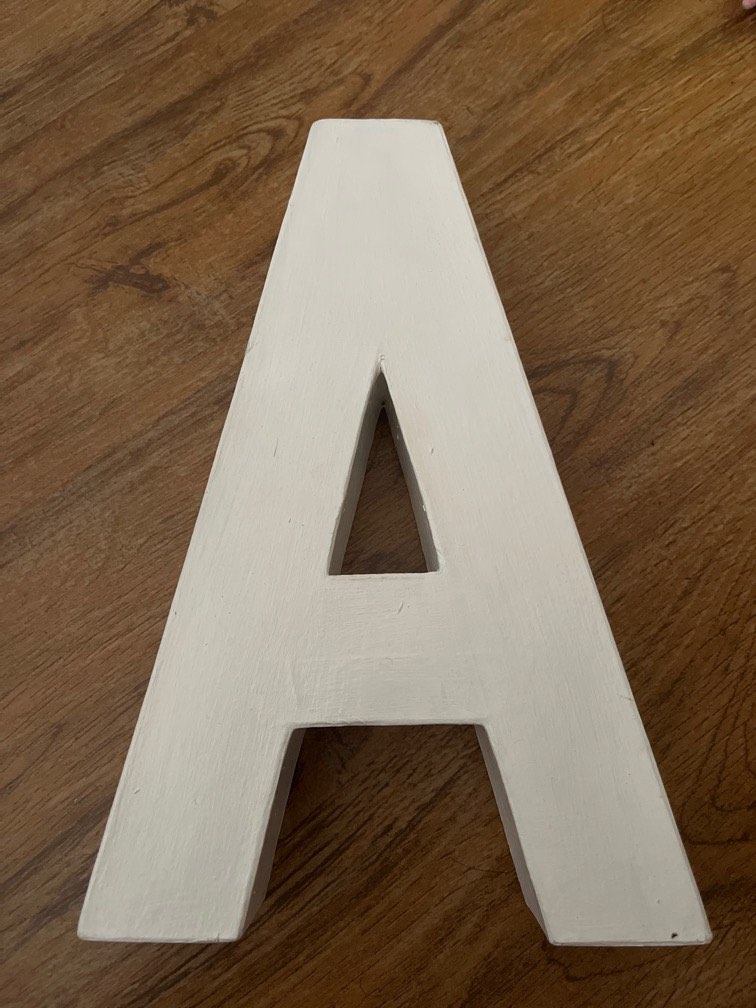 Paper Mache Letter A on Carousell