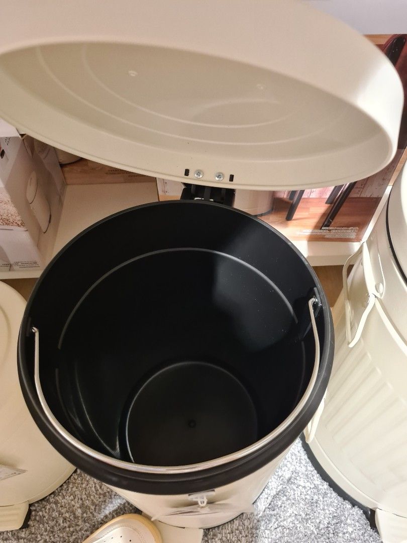 Pedal Bin Dustbin Kitchen Garbage Trash Bin Soft & Silent Lid Close ...