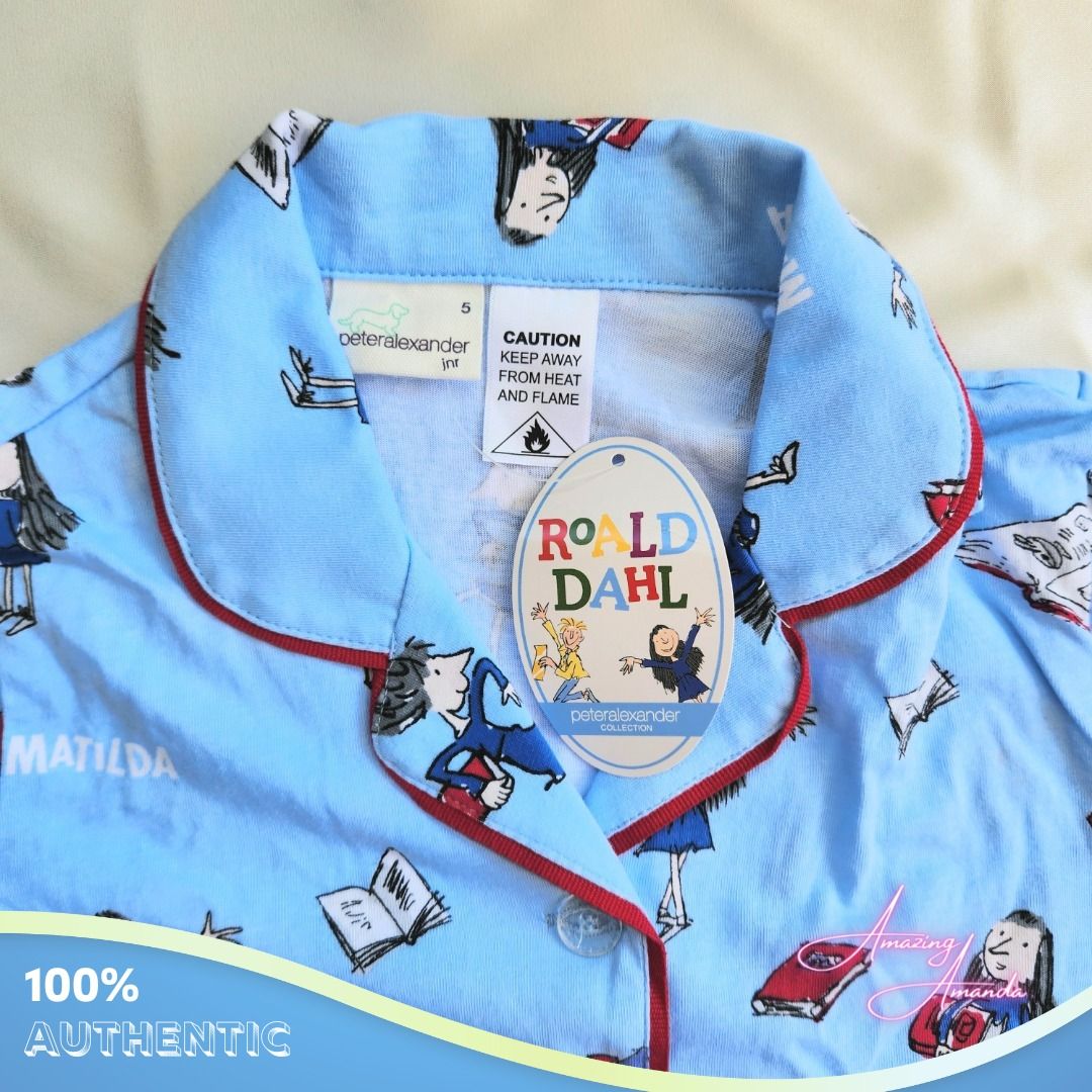 Peter Alexander Roald Dahl's Matilda Pajama Set (Size 5), Babies & Kids ...