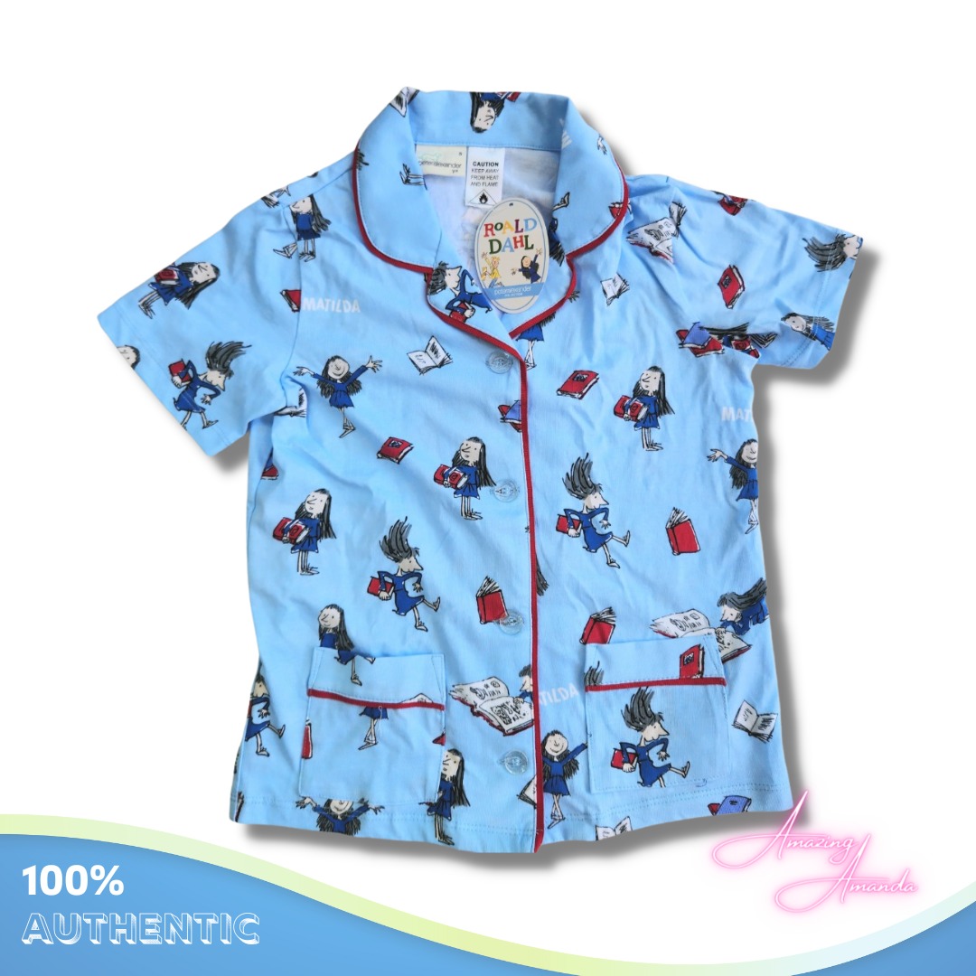 Peter Alexander Roald Dahl's Matilda Pajama Set (Size 5), Babies & Kids ...