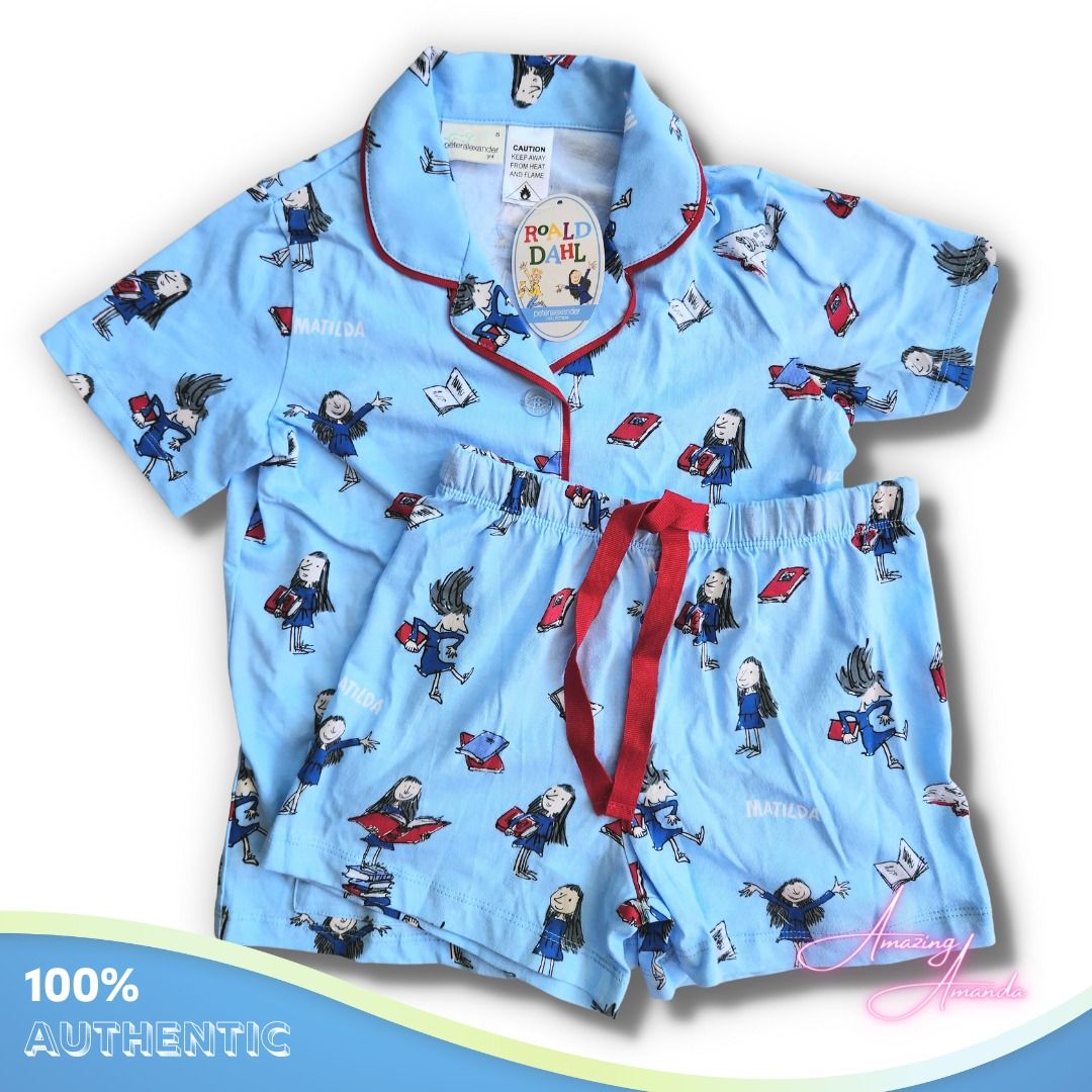 Peter Alexander Roald Dahl's Matilda Pajama Set (Size 5), Babies & Kids ...