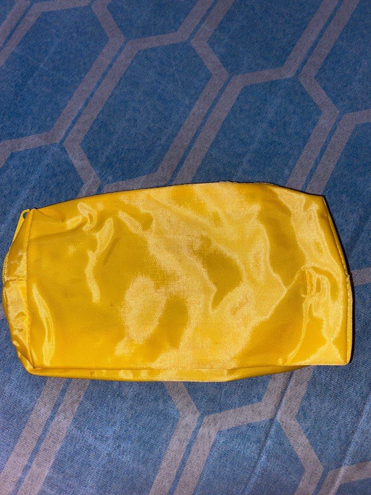 Plain Yellow Pouch, Women's Fashion, Bags & Wallets, Purses & Pouches ...