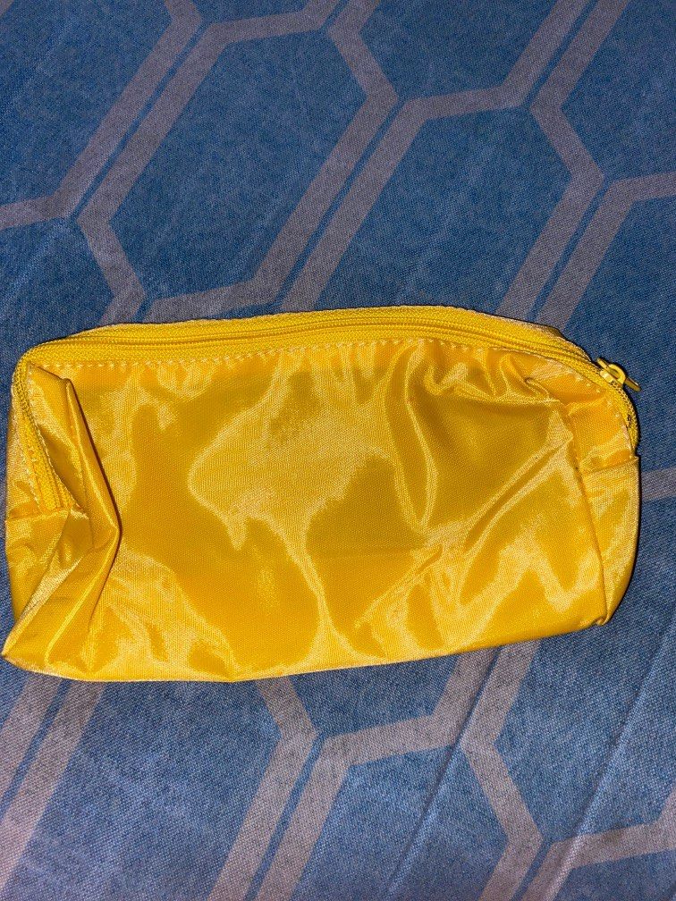Plain Yellow Pouch, Women's Fashion, Bags & Wallets, Purses & Pouches ...