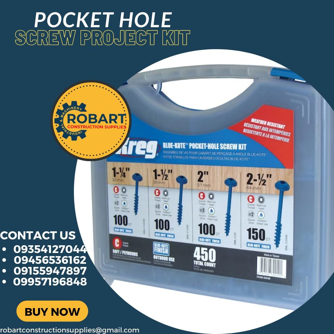 POCKET HOLE SCREW PROJECT KIT, Commercial & Industrial, Construction ...