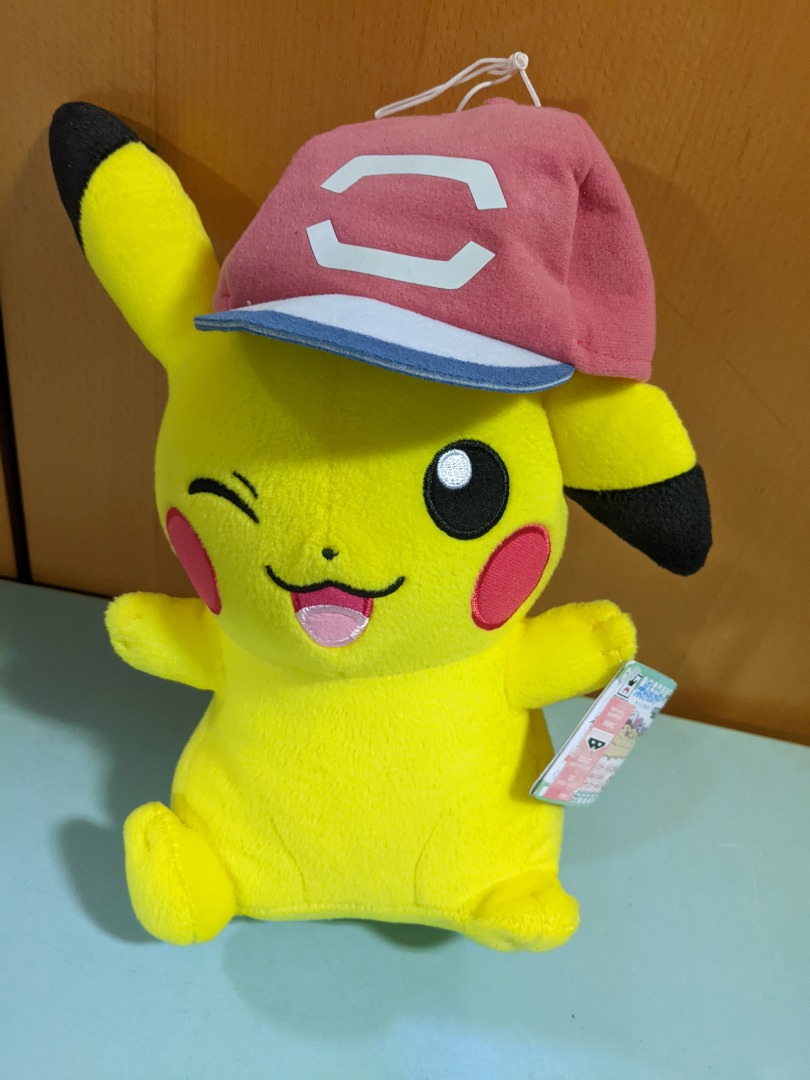Pokemon Banpresto Pikachu with Ash Cap Plush, Hobbies & Toys, Toys ...