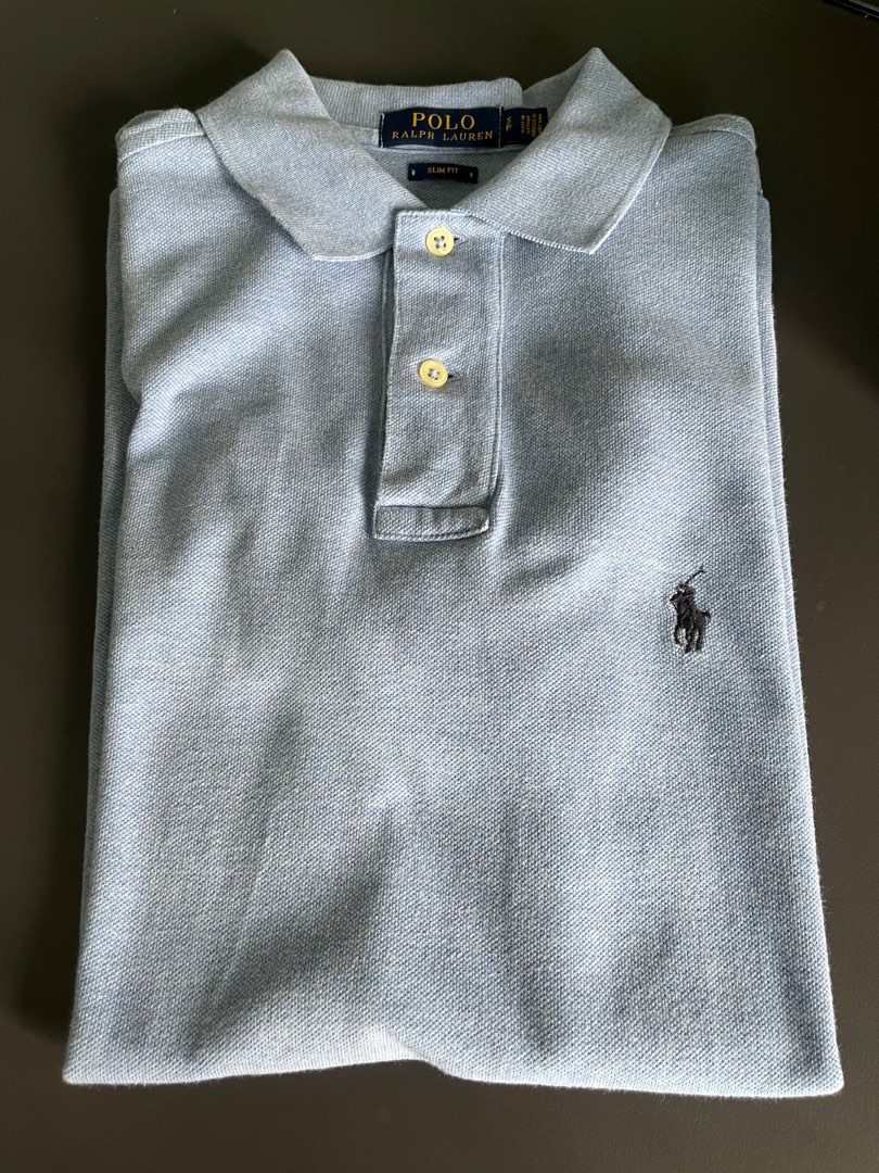 Polo Ralph Lauren Slim Fit Polo, Men's Fashion, Tops & Sets, Tshirts & Polo Shirts on Carousell