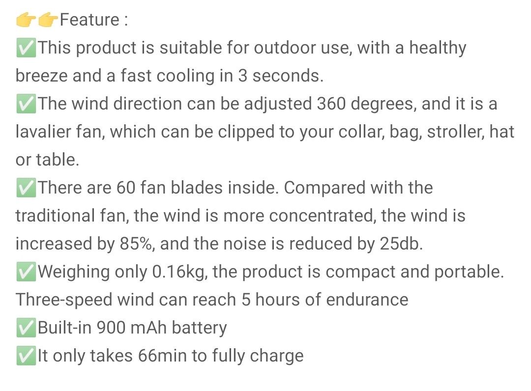 Portable Bladeless Fan 360 Wind Degree, Everything Else on Carousell