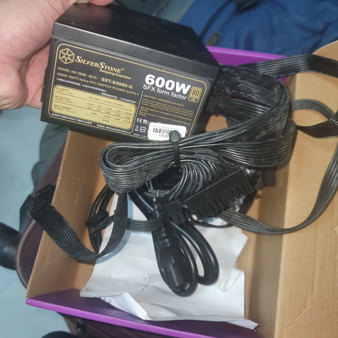 Power supply (SilverStone 600W), Computers & Tech, Parts & Accessories ...