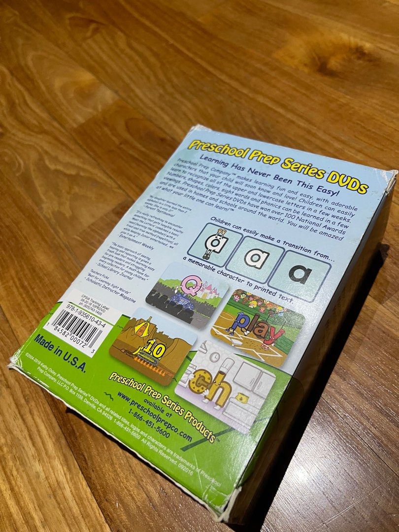 Preschool prep DVD, Hobbies & Toys, Music & Media, CDs & DVDs on Carousell