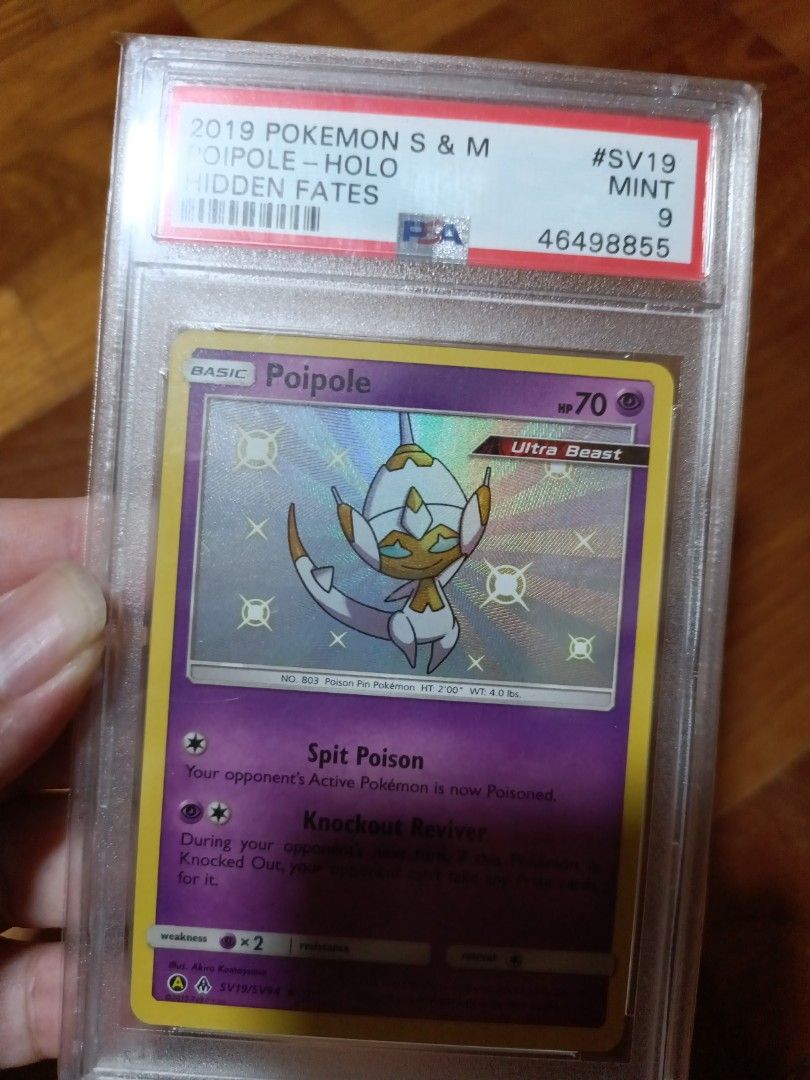 Psa 9 Poipole Shiny Baby / Shiny Babies Series Ultra Beast Pokemon Slab ...