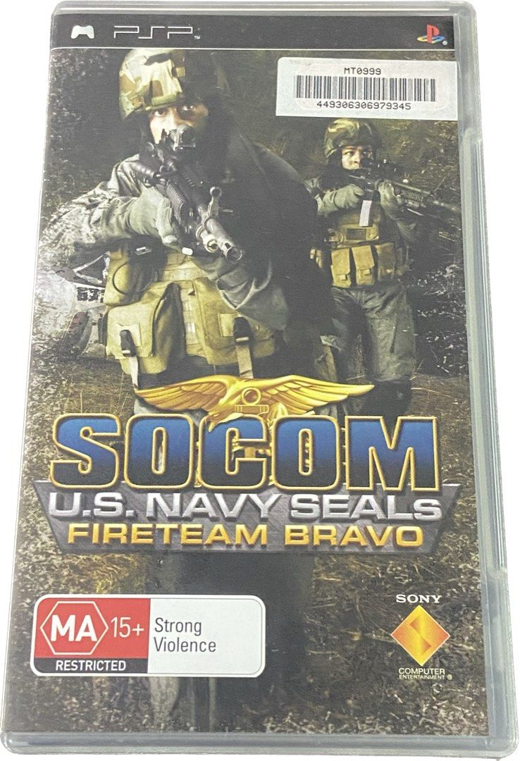 PSP Game: SOCOM U.S. Navy Seals - Fireteam Bravo, Video Gaming, Video ...